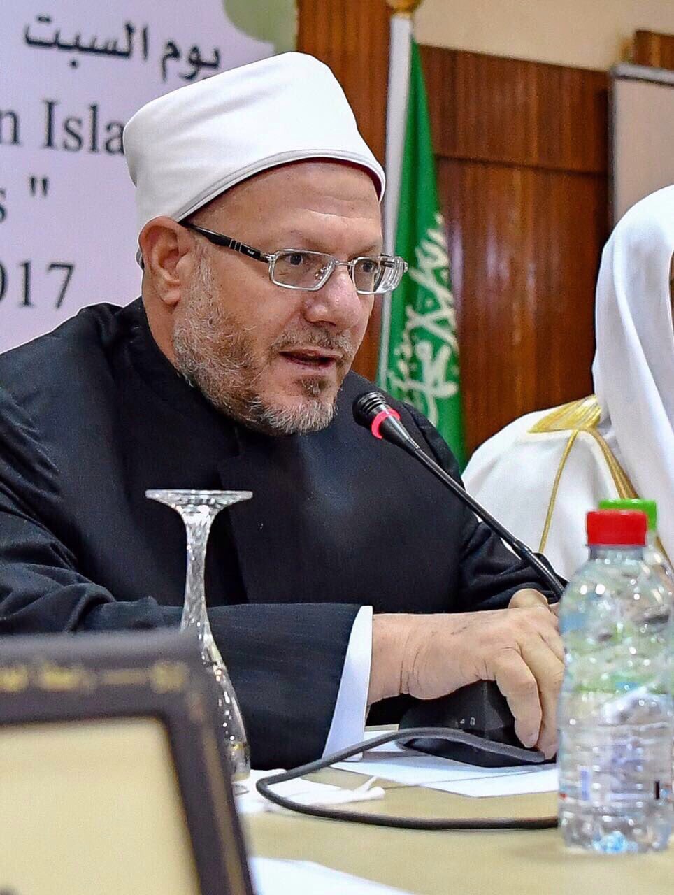 HE Egypt Mufti Dr Shawki Allam gives a speech at the opening of MWL ...